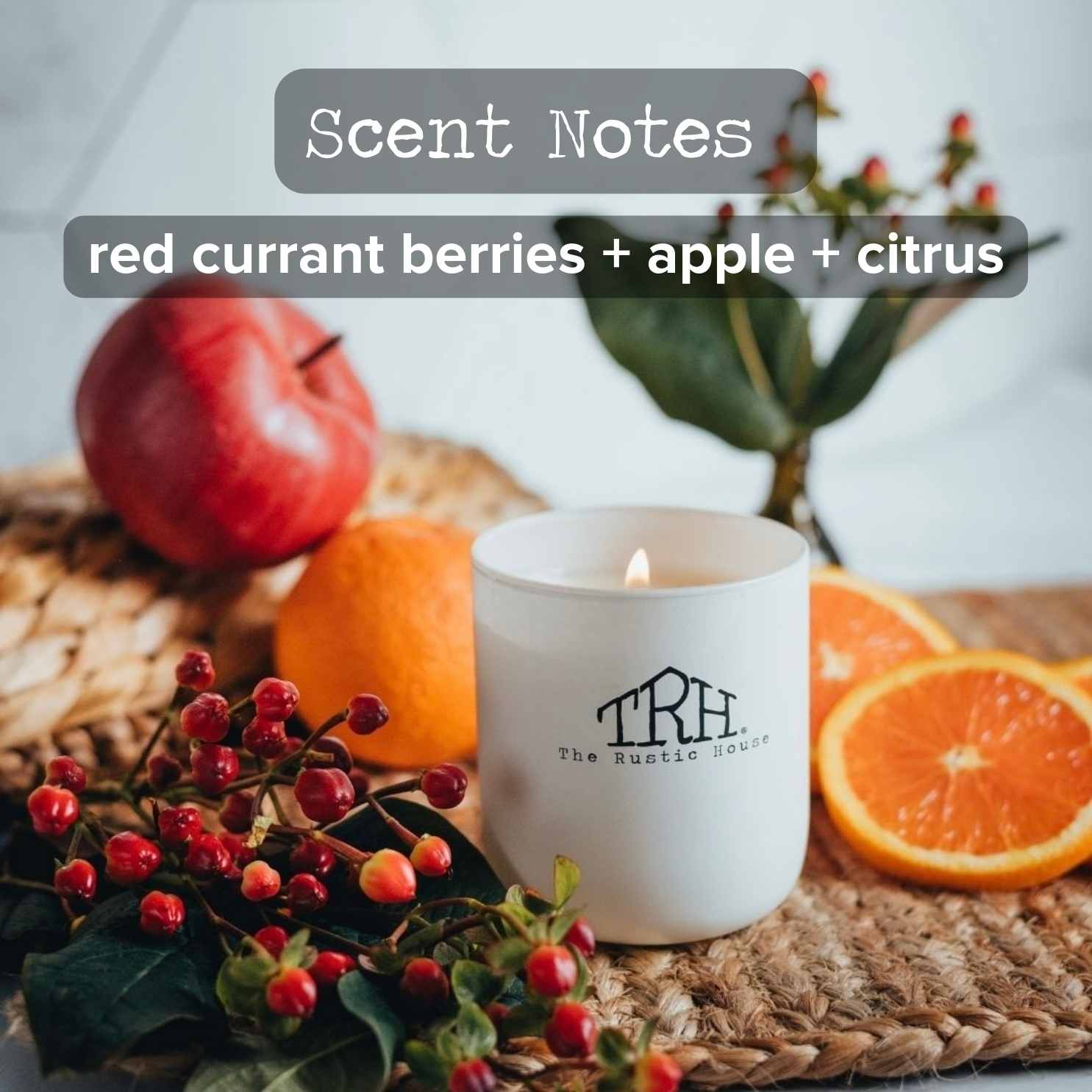 Red Currant Candle at The Rustic House